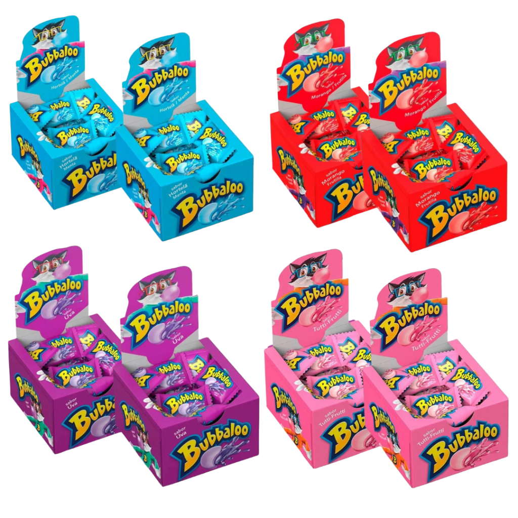 02 Caixas C/ 60 Unidades (Cada) De Chicle Bubbaloo - Escolha seus ...