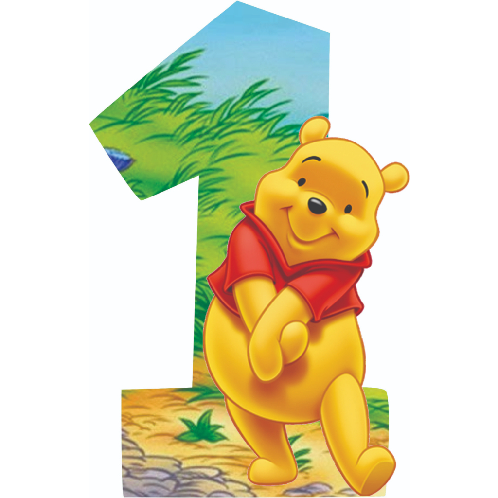 DISPLAY NUMERO 1 URSINHO POOH 60CM | Shopee Brasil