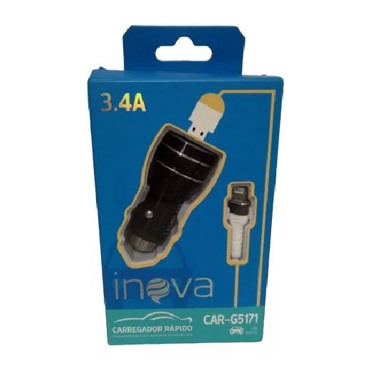 Carregador Veicular para Iphone 20W PD Inova Car-G5171 | Shopee Brasil