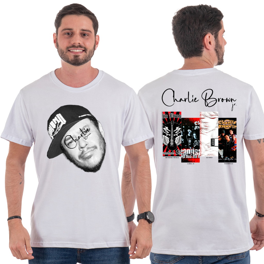 Camiseta Basica Banda Rock Charlie Brown Chorao Albuns De Sucesso ...