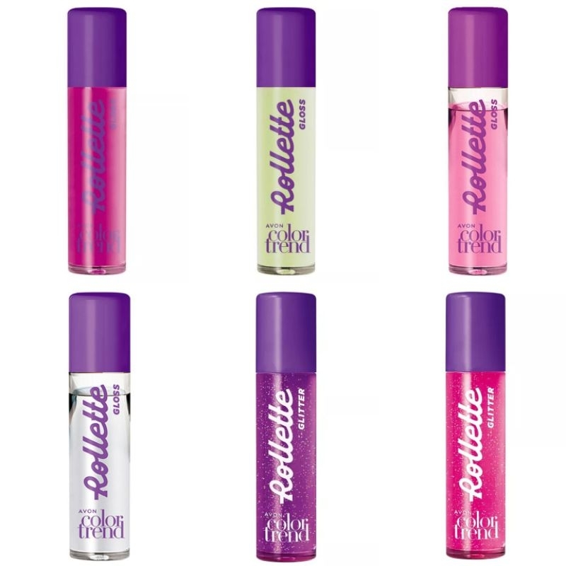 Avon Color Trend Brilho Rollete Glos Labial com ou sem Glitter 5,5ml ...