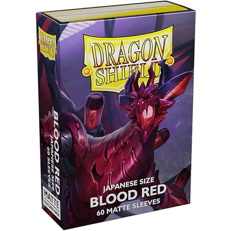 Dragon Shield Matte - Blood Red - Japanese Size/Yugioh | Shopee Brasil