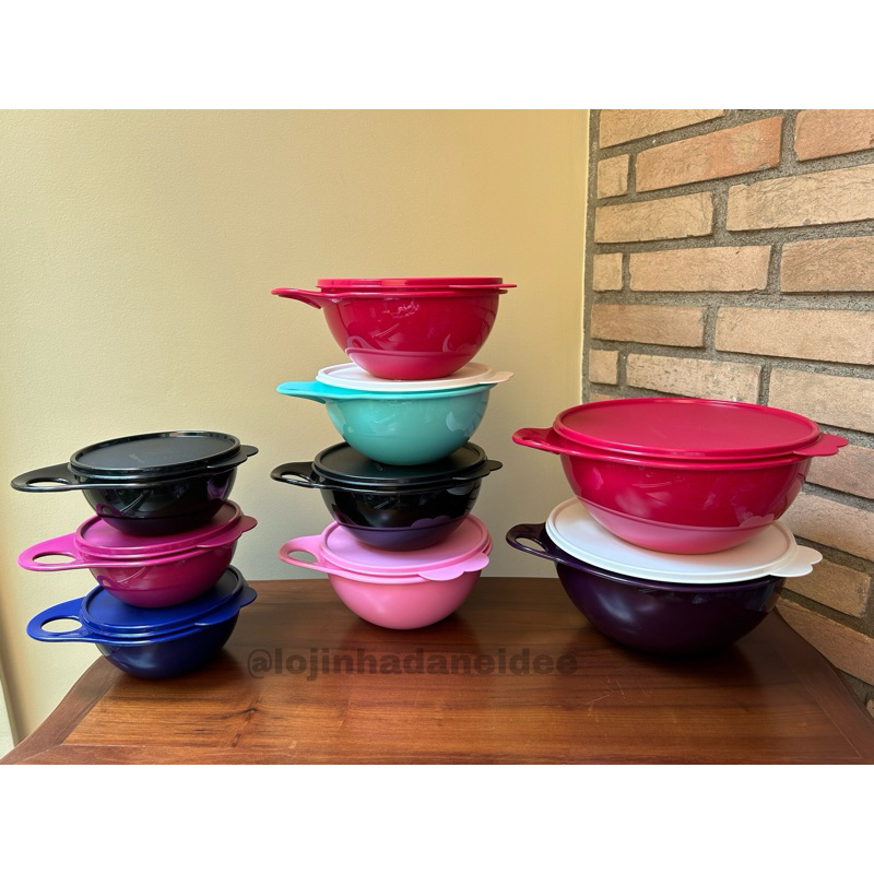 Tupperware Tigelas Criativas 600 ml 1,4 litros 3 litros Diversas Cores ...