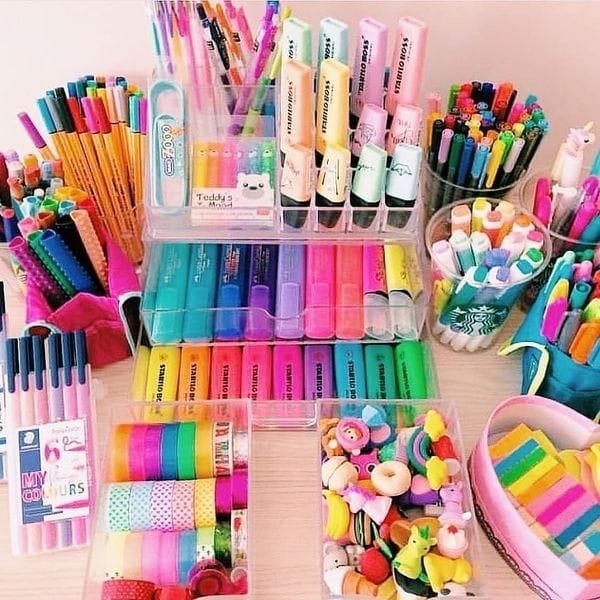 KIT MATERIAL ESCOLAR 15 ITENS-PAPELARIA KAWAII FOFA-VOLTA AS AULAS COM ...