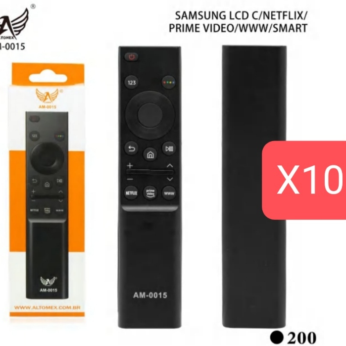 kit 10/6 Controle TV Samsung Led 4k Smart Prime Vídeo Netflix am-0015 ...