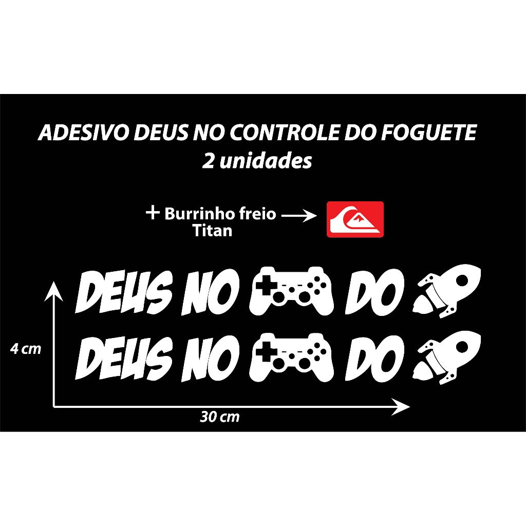 Deus no Controle do Foguete adesivo Moto | Shopee Brasil