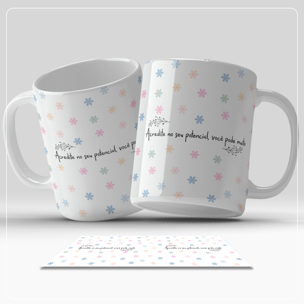 Caneca Linha Minimalista - Linha Exclusiva Porcelana Importada (325 ML ...