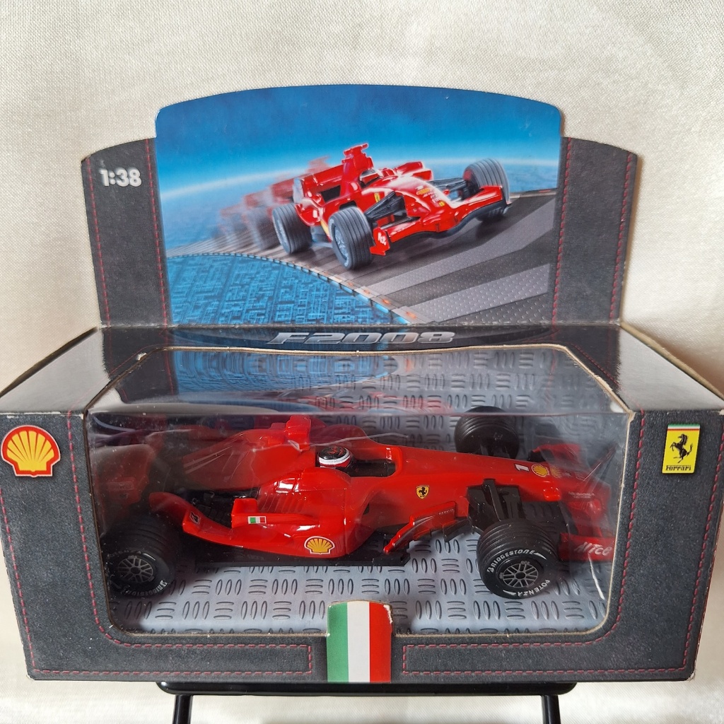 CARRINHO - SHELL V-POWER 1:38 – FERRARI F2008 (ACOMPANHA CAIXA ORIGINAL ...