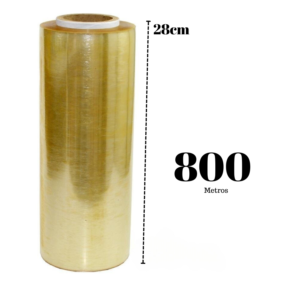 Rolo plástico filme pvc esticável resistente 28cm x 800m | Shopee Brasil