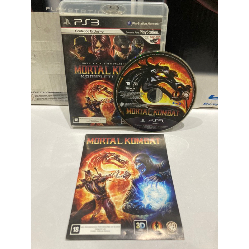 Jogos ps3 Mortal Kombat 9 komplete edition | Shopee Brasil