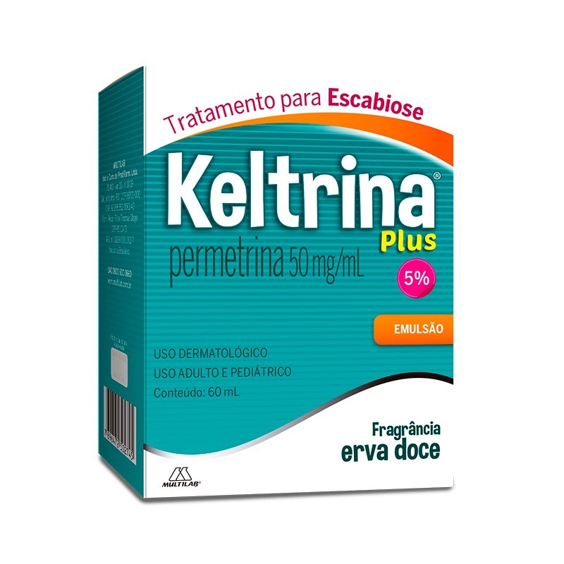 PERMETRINA 5% LOC CREM 60ML KELTRINA escabiose sarna | Shopee Brasil