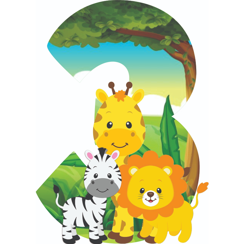 DISPLAY MDF NUMERO 3 SAFARI CUT 60CM | Shopee Brasil