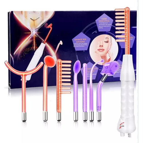 Máquina Facial Eletroterapia Alta Frequência Argônio 7 Em 1 | Shopee Brasil