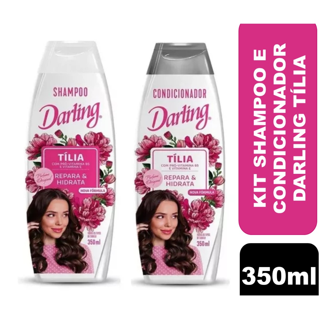 Kit Tília Darling Shampoo e Condicionador 350ml | Shopee Brasil