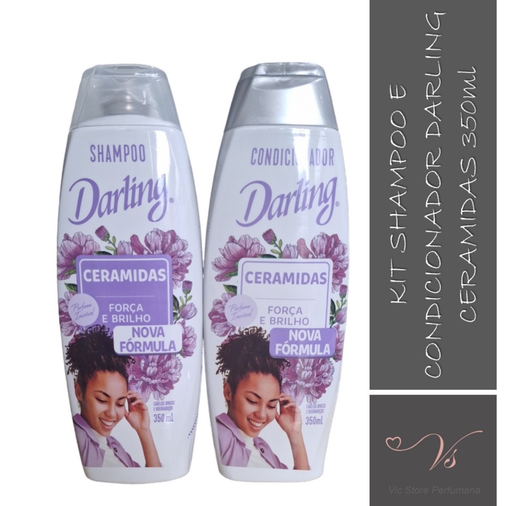 Kit Tília Darling Shampoo e Condicionador 350ml | Shopee Brasil