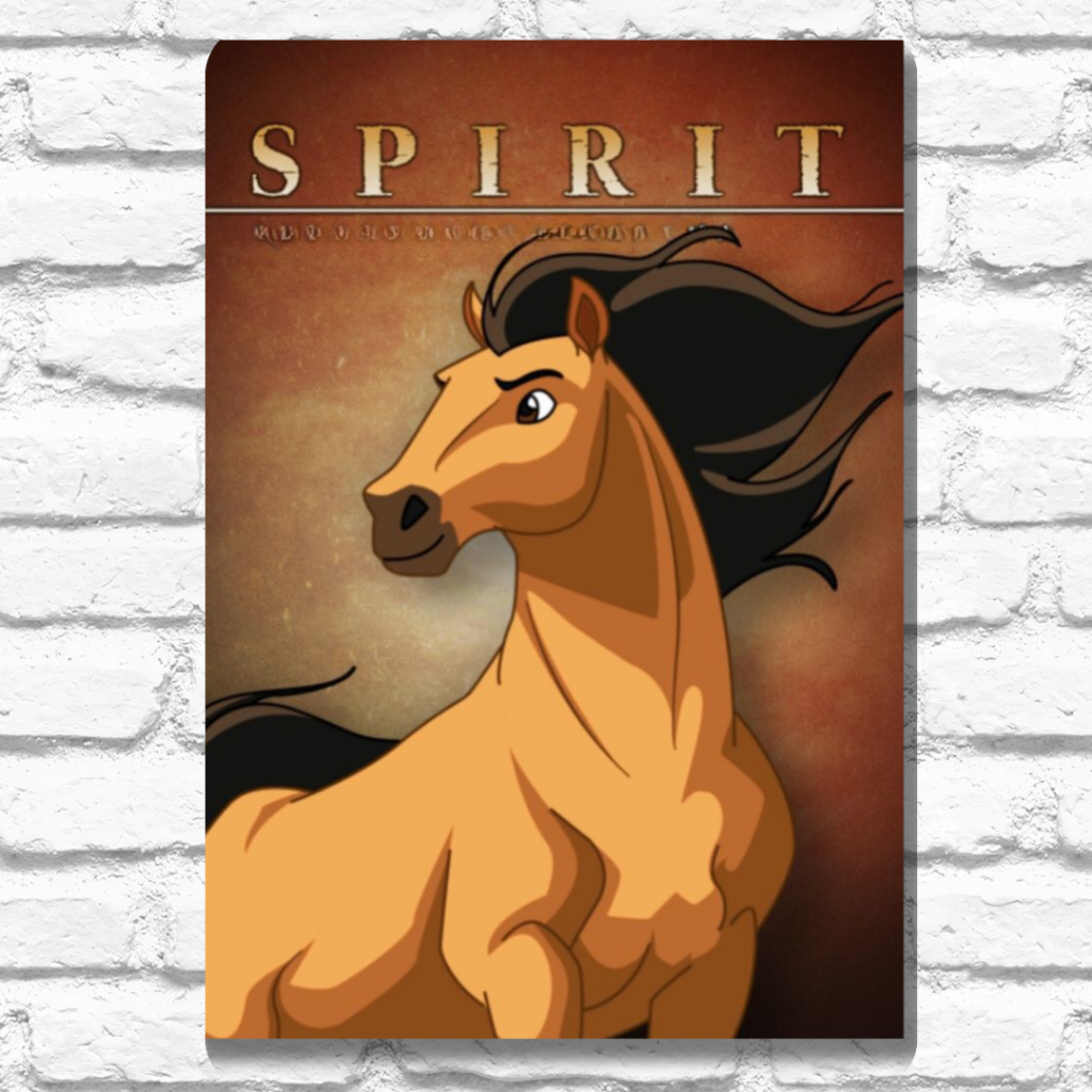 kit 3 Placas - Spirit : O Corcel Indomável - Placa Decorativa MDF 3mm ...