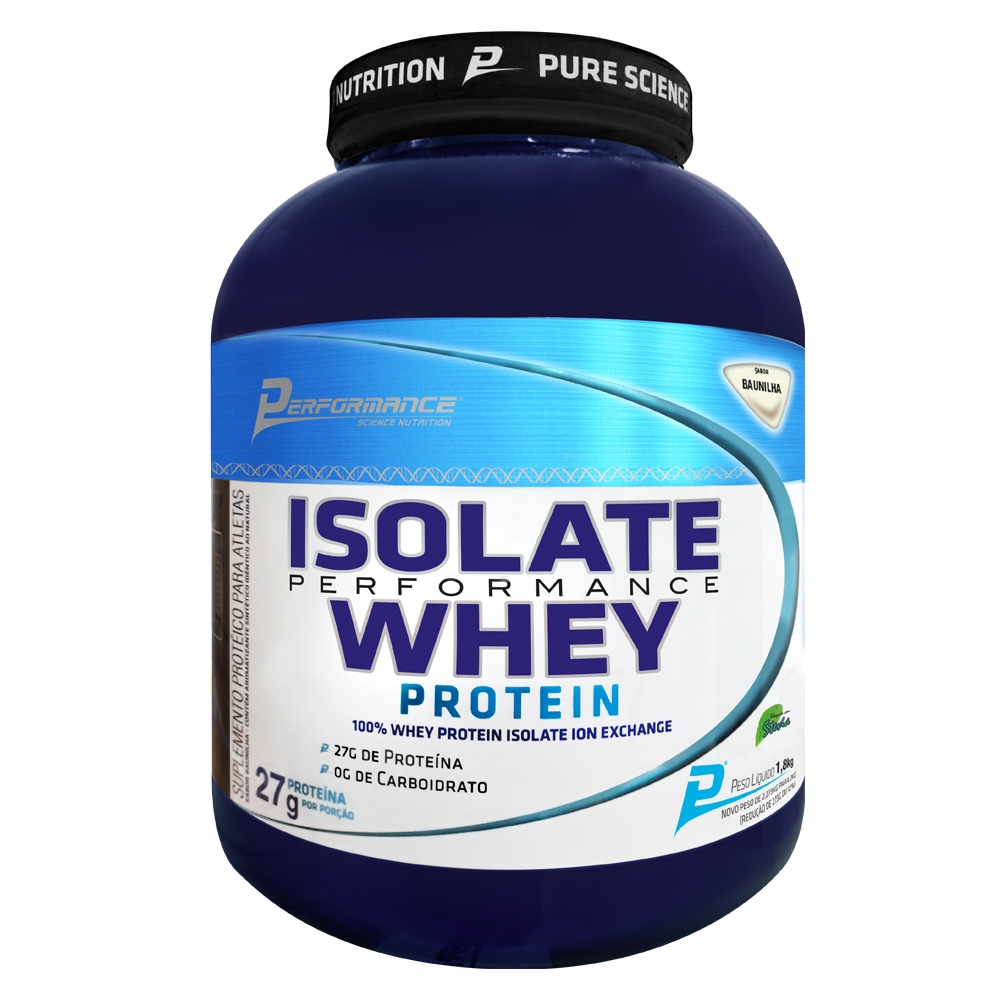 Whey Protein Isolado – Isolate Performance 1800g - Sabor Baunilha ...