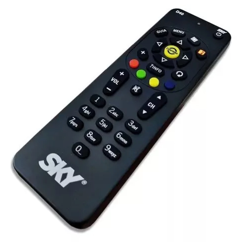 Controle Sky remoto Sky DIGITAL D40 ORIGINAL NOVO + PILHAS | Shopee Brasil