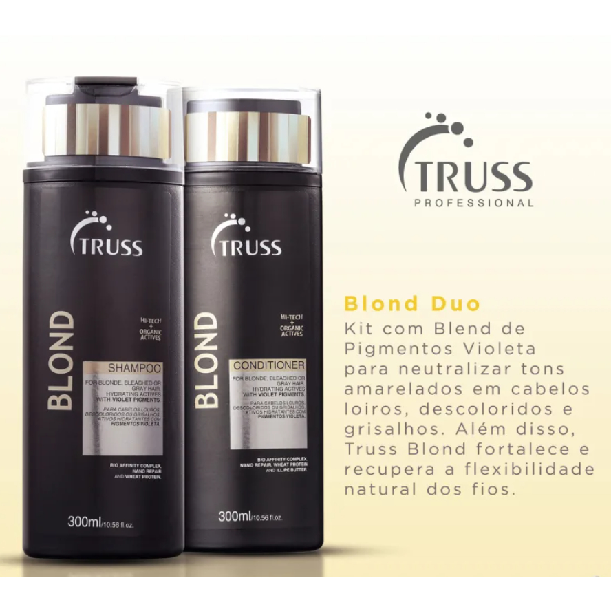 Kit Truss Blond Duo - Shampoo e Condicionador 300ml cada (2 produtos ...