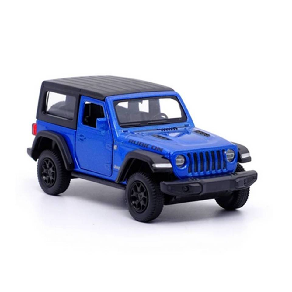 Miniatura Jeep Wrangler Rubicon 2dr RMZ 1:38 Metal e Fricção Azul ...