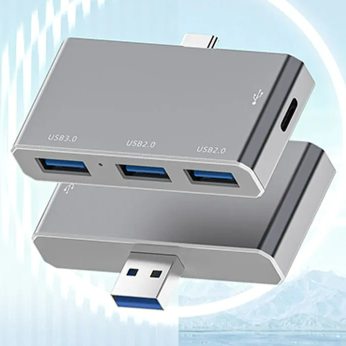 Hub USB 3.0 4 Portas Compacto Tipo C IOS Extensor Usb Hubs 4 Portas Usb ...