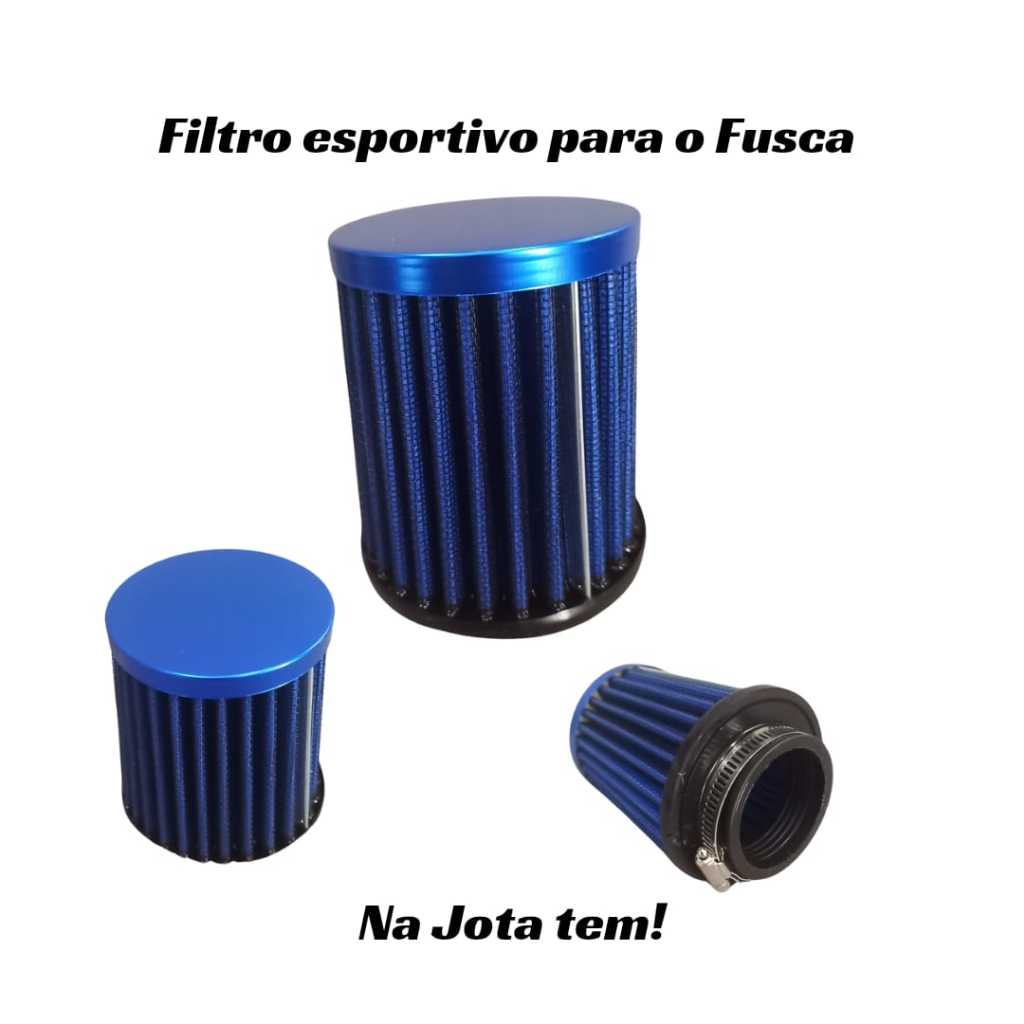 Filtro esportivo para fusca na cor azul | Shopee Brasil
