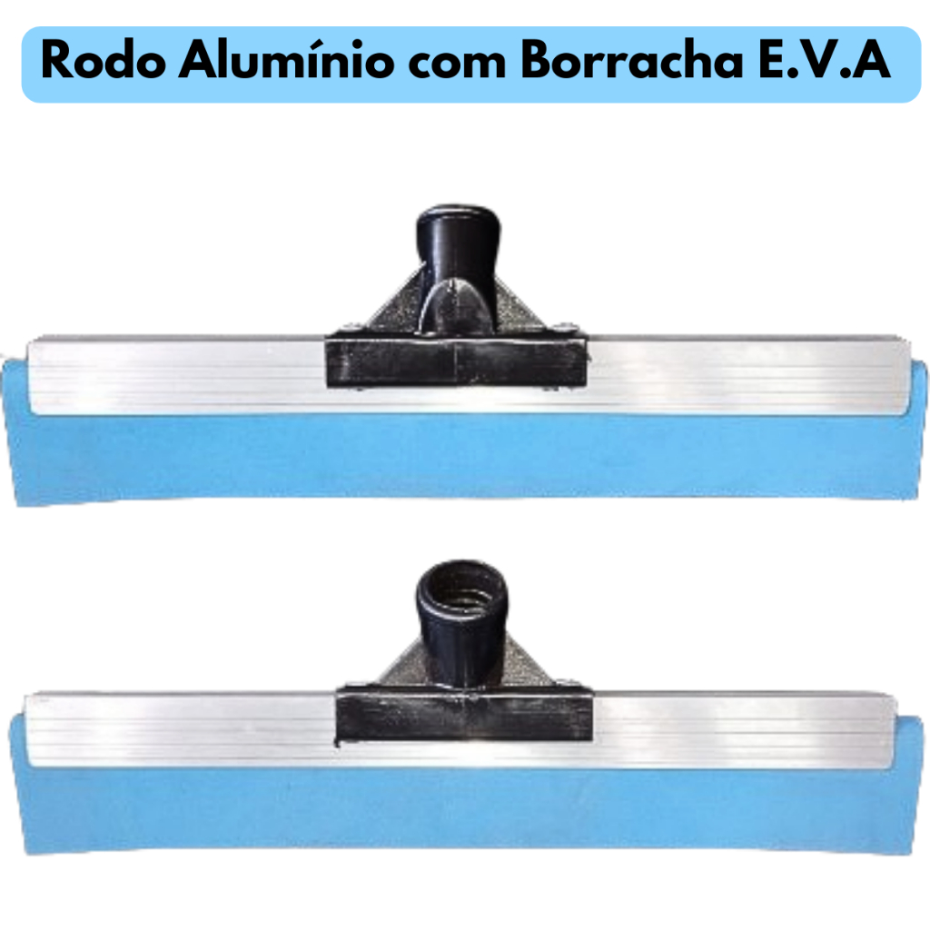 Rodo de Alumínio com Borracha Dupla de EVA Reforçado Sem Cabo Escolha o ...
