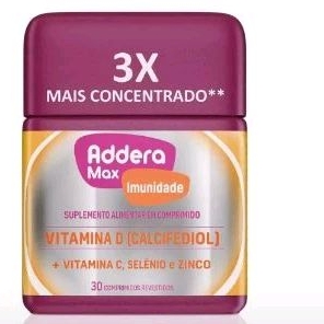 Addera Max Imunidade Vitamina D ( Calcifediol ) + Vitamina D , Selenio ...