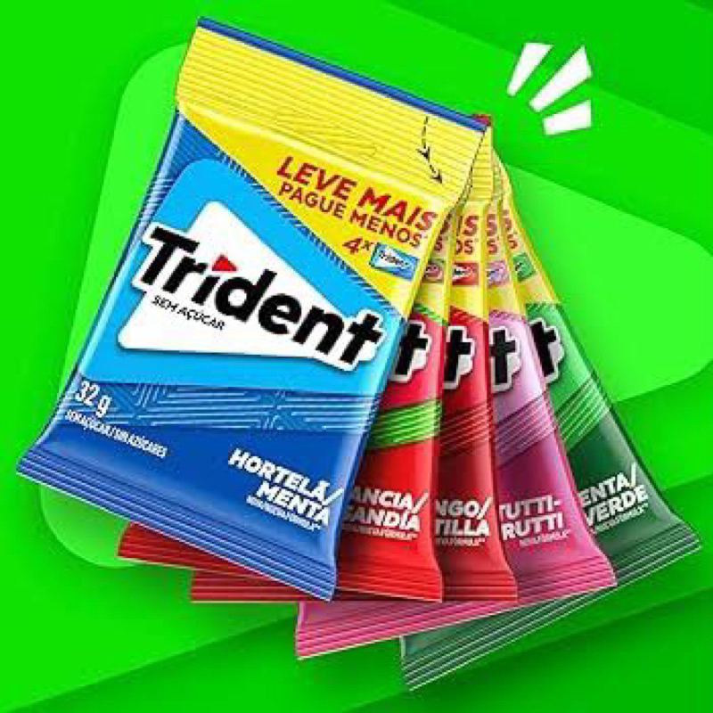 Trident Pack 4 unidades | Shopee Brasil
