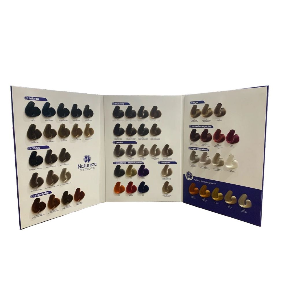 TABELA DE CORES - BRAZILIAN COLOR /NATUREZA COSMÉTICOS /CARTELA DE ...