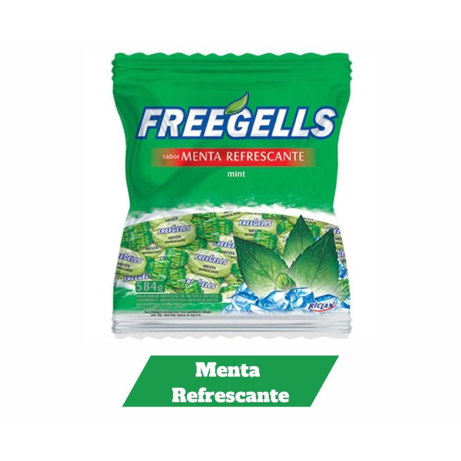 Pacote de Bala Freegells Sabores sortidos 584g | Shopee Brasil