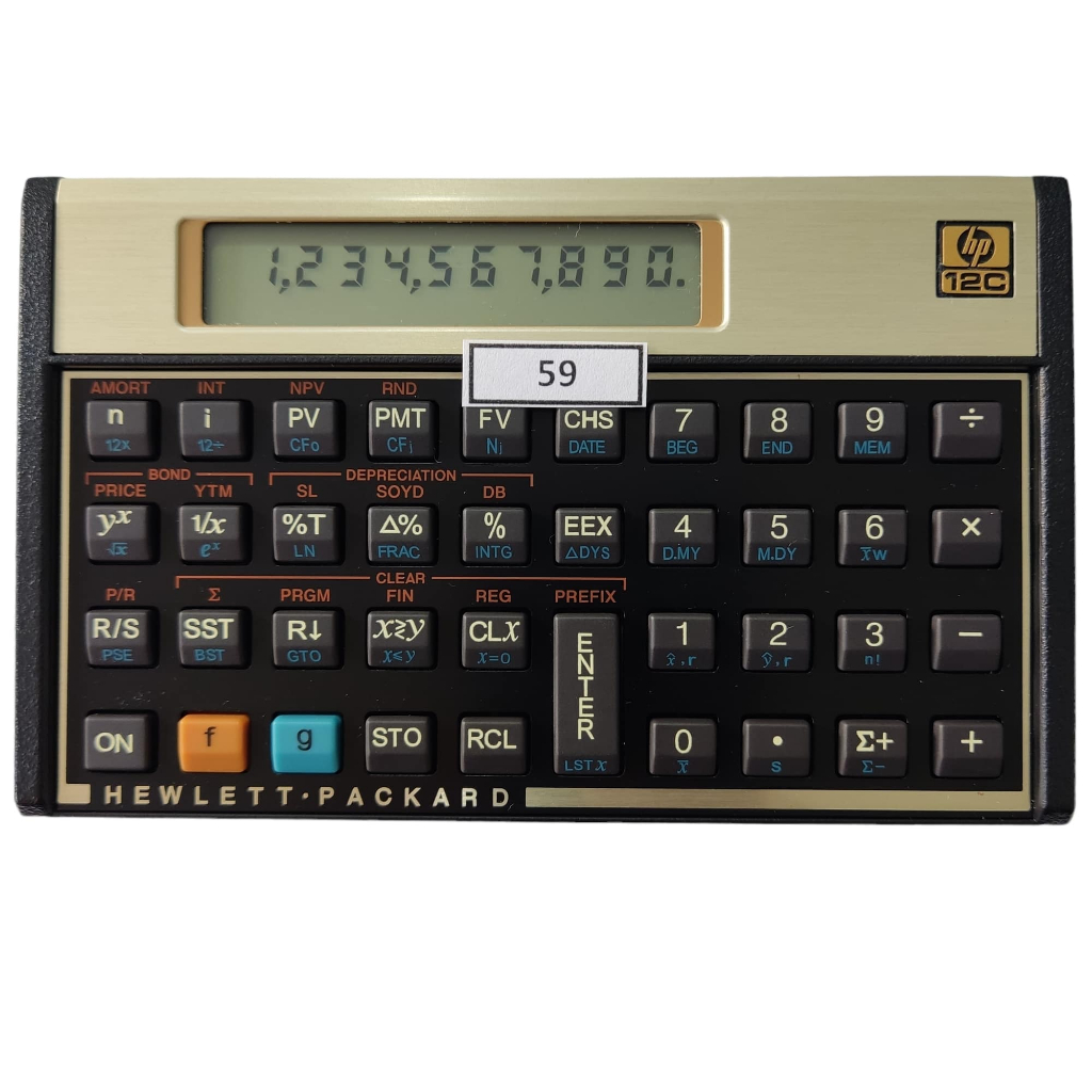 Calculadora Financeira Hp 12c Gold Português Modelo 59 | Shopee Brasil