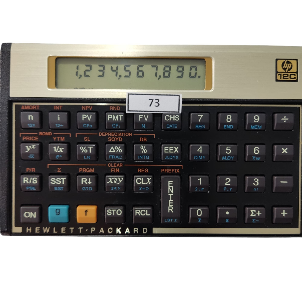 Calculadora Financeira Hp 12c Gold Português Modelo 73 | Shopee Brasil