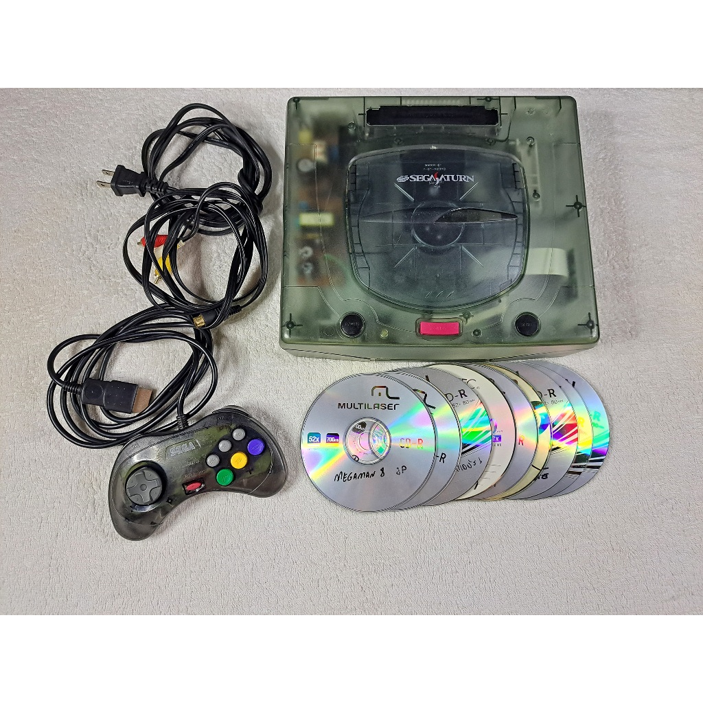 Console Sega Saturn Skeleton Tectoy Com 1 Controle - Console ...