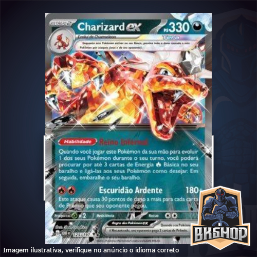 Charizard ex (125/197) Português Pokemon | Shopee Brasil