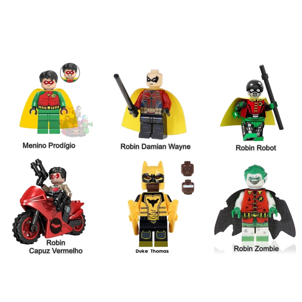 Robin miniaturas de coleção Damian Wayne Zombie Capuz Vermelho Red H ...