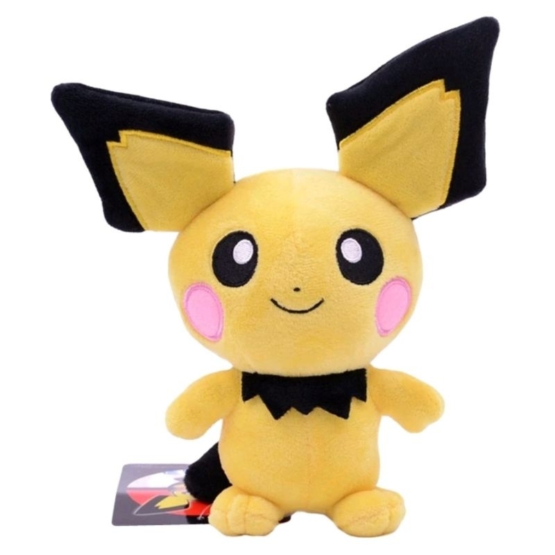 Pelúcia Pokémon Pichu 20cm de Altura Original Pokémon Center | Shopee ...