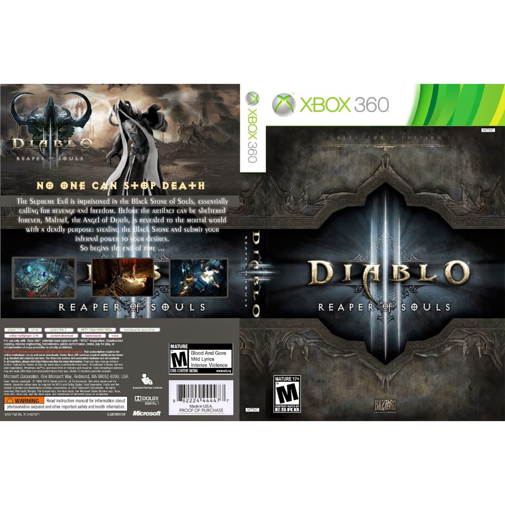 Diablo 3 Reap. Soul P/ XBOX360 (LTU/LT/JTAG/RGH) | Shopee Brasil