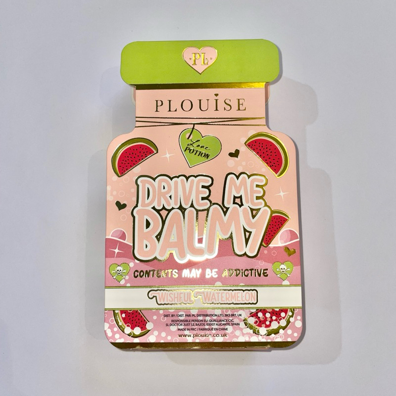Duo Lip Balm Melancia P.Louise Drive Me Balmy | Shopee Brasil