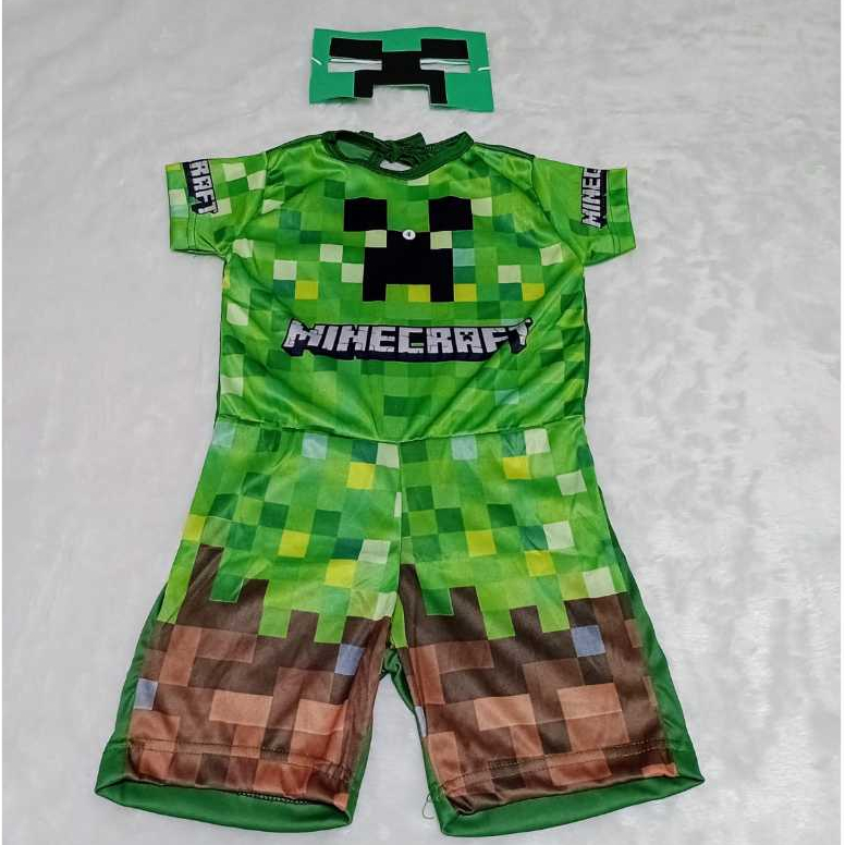 Fantasia Infantil Minecraft Meninos Roupas Aniversário | Shopee Brasil