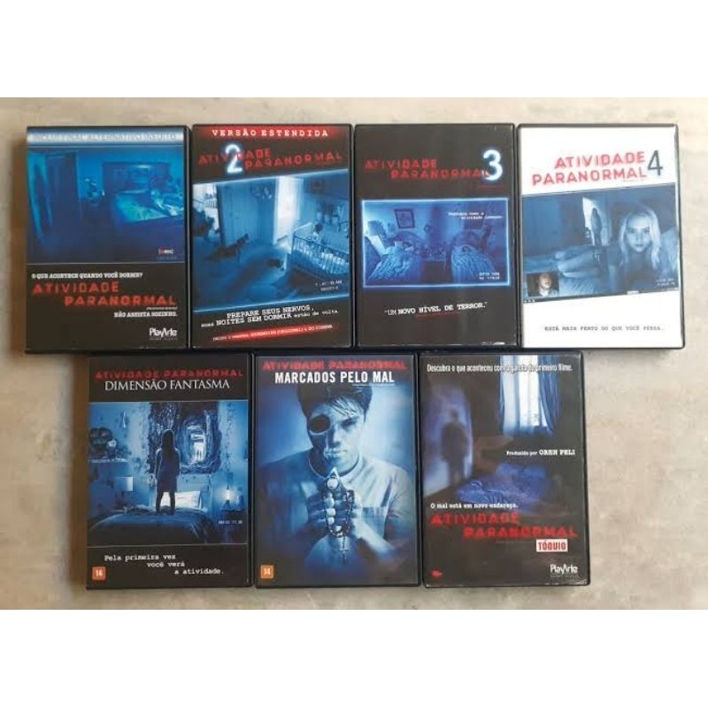 7 DVDs Atividade Paranormal Coleção do 1 ao 7 - Filme original | Shopee ...