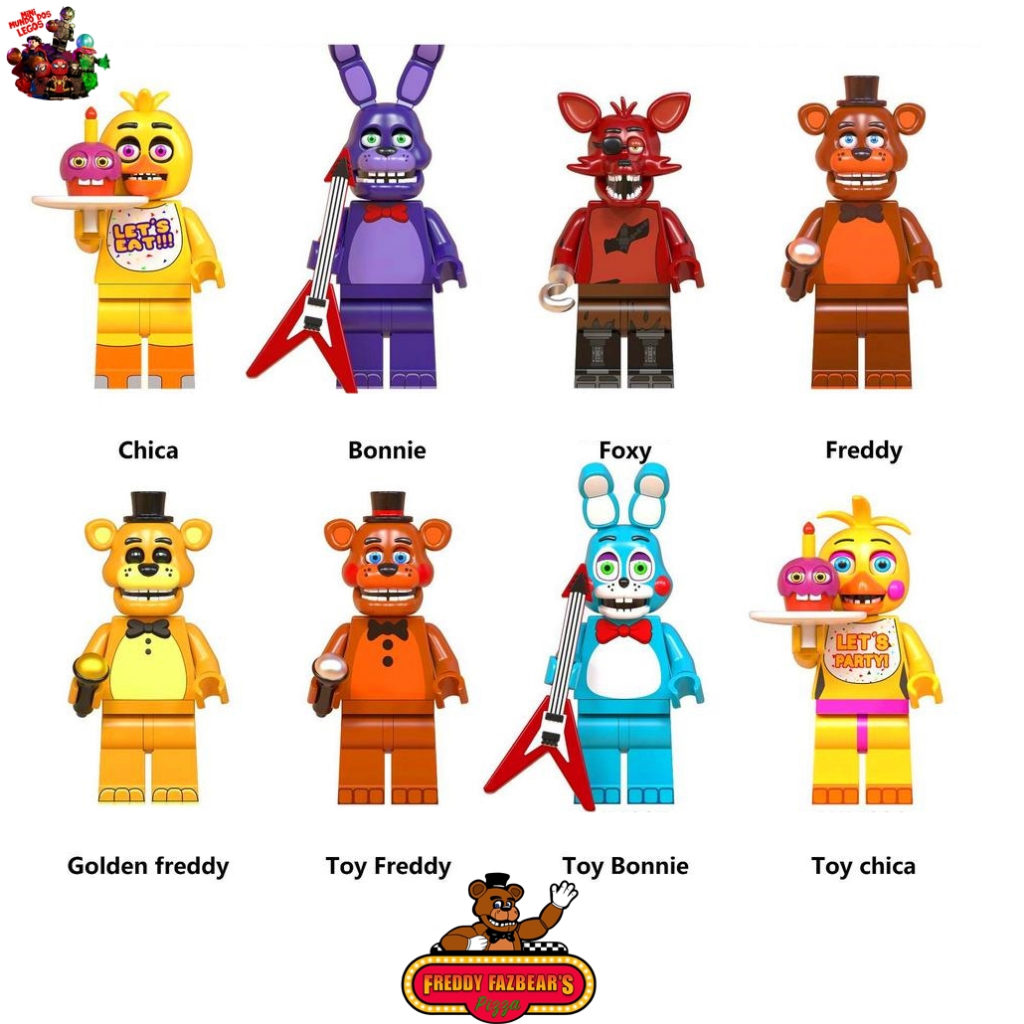 fnaf Five Nights at Freddy M Night Bear Fazbear Midnight Chica Bonnie ...