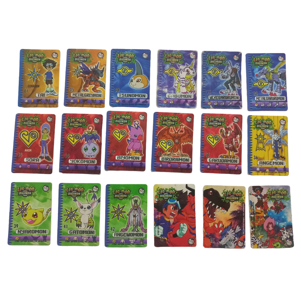 Tazos Cards Ligmon Digimon - Elma Chips (2001) | Shopee Brasil