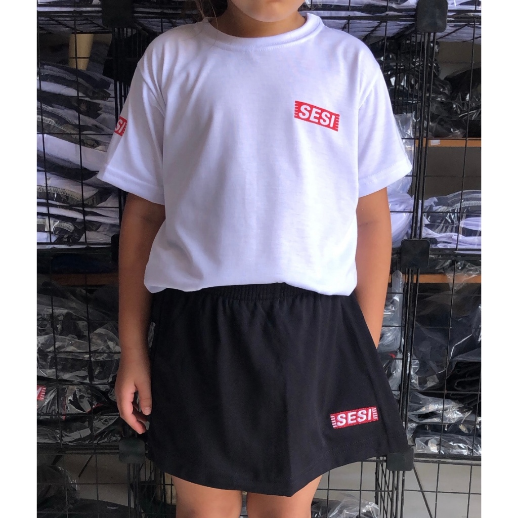 Novo Uniforme Camiseta Sesi Infantil/Juvenil Unissex | Shopee Brasil