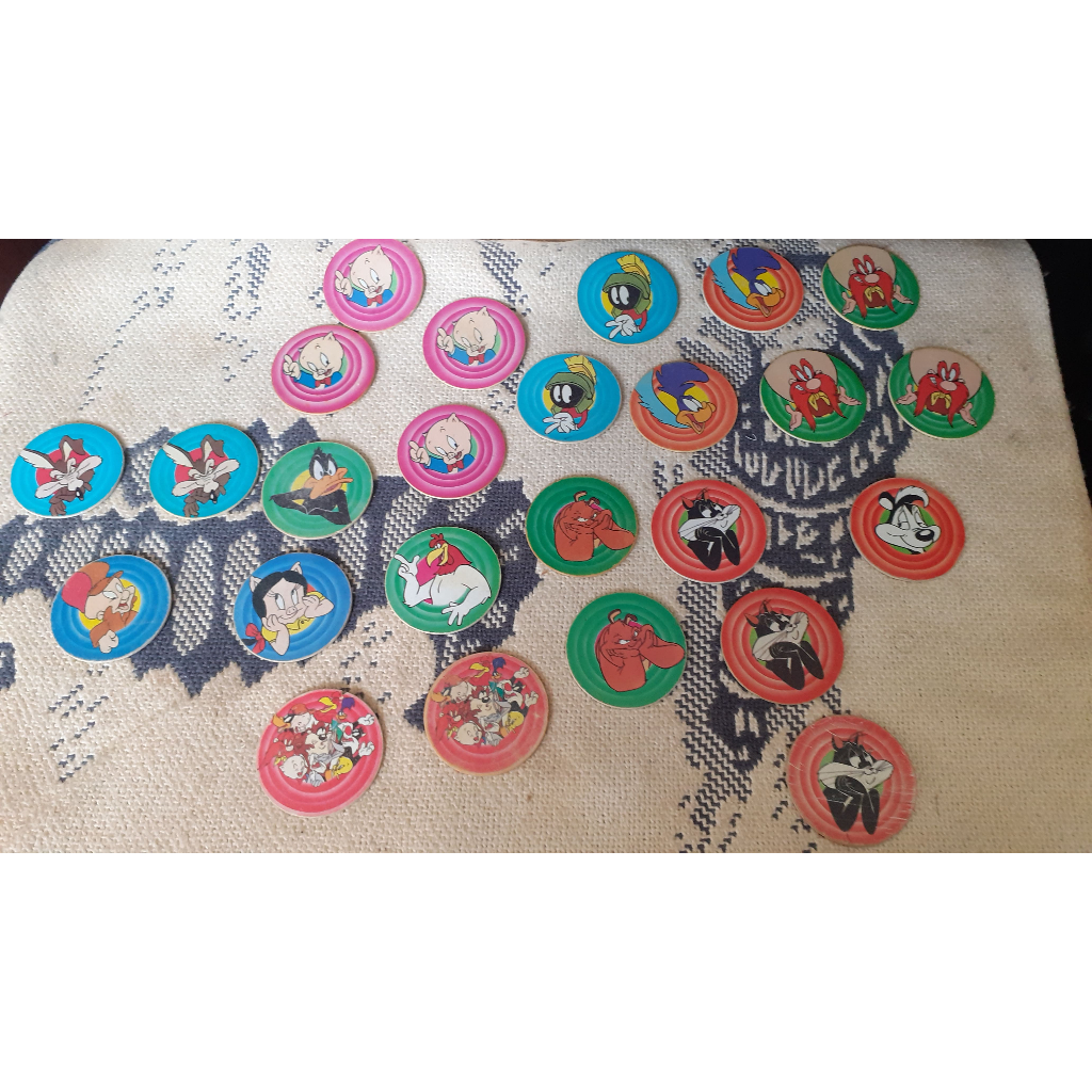 Lote de mega tazos looney tunes | Shopee Brasil