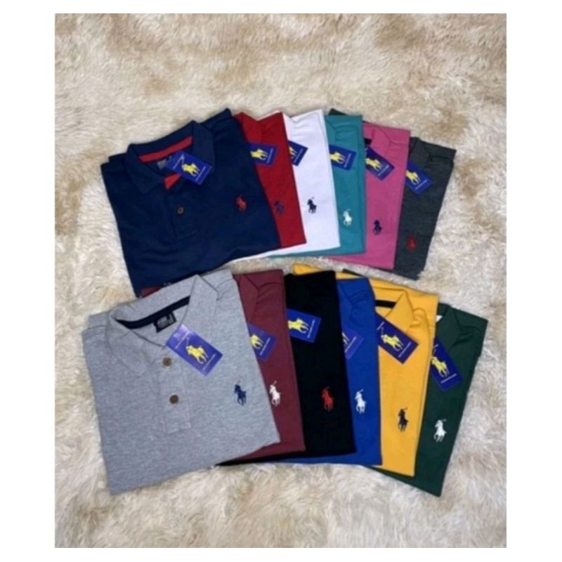 camisa gola polo masculina pequet com bordado PL | Shopee Brasil