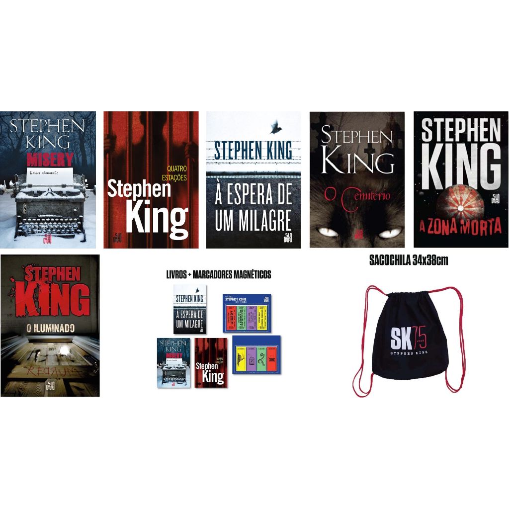 Biblioteca Stephen King | Shopee Brasil