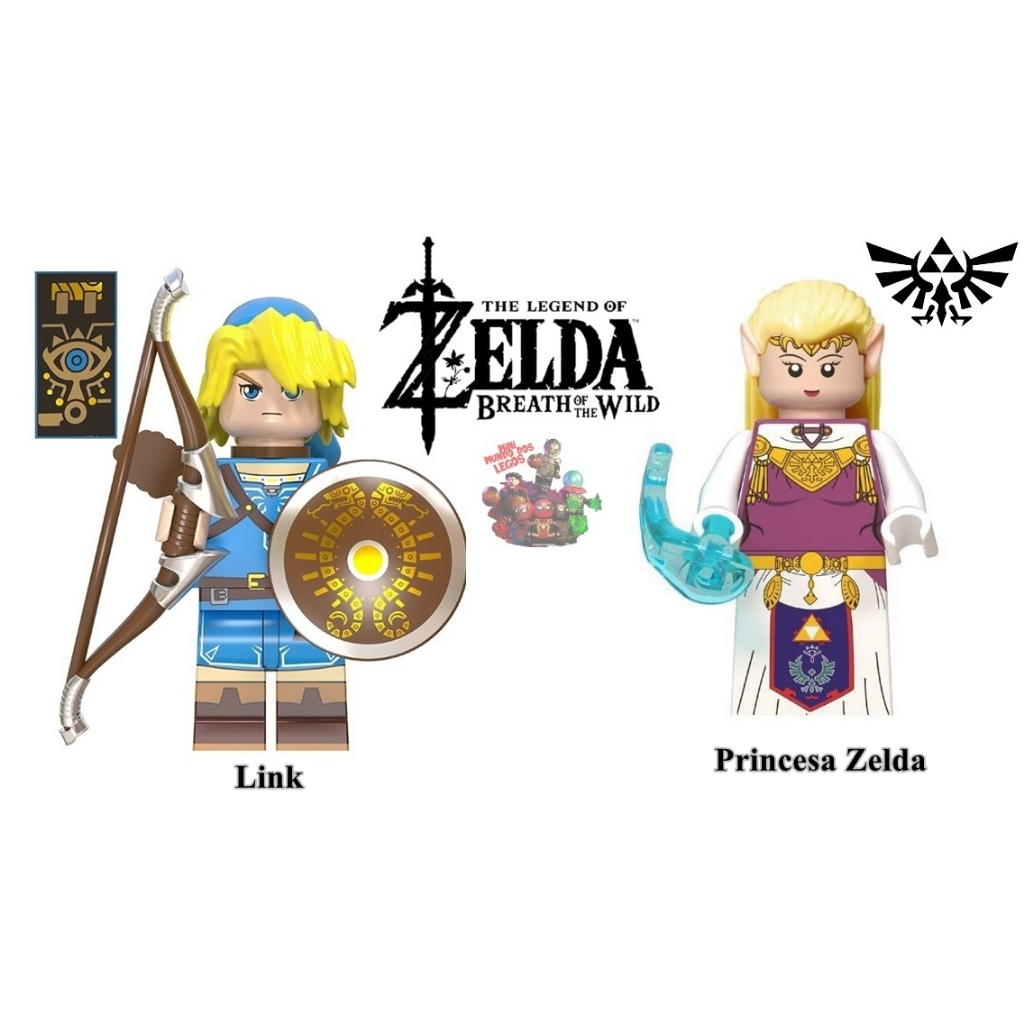 zelda miniatura de coleção conjunto Link e princesa zelda pode variar ...
