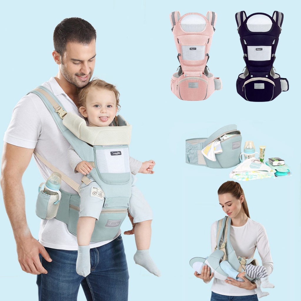 Canguru Ergonômico para Bebê com Bolsa - 12 Posições 3 em 1 | bebe ...