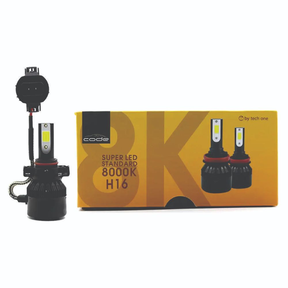Kit Super Led Standard 12V 8000K H1 - H3 - H4 - H16 Code Tech One ...